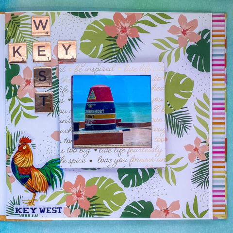 7 Tropical Key West Scrapbook Layouts