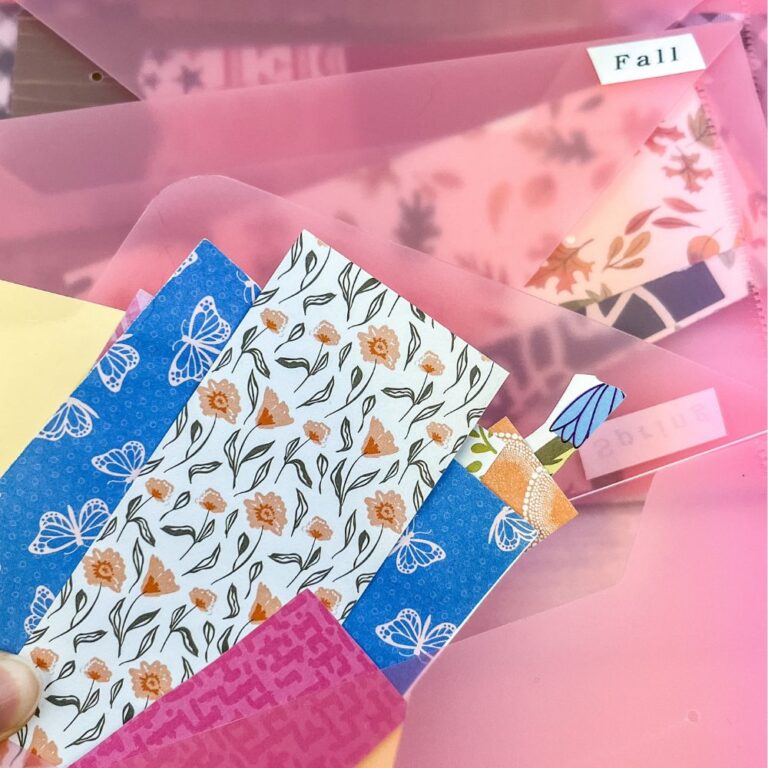 How To Organize Scrapbook Paper Pads And Scraps Easily