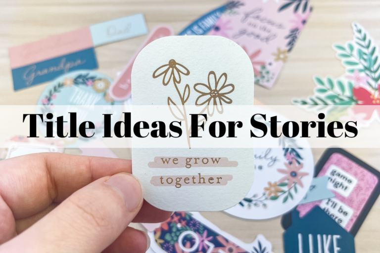 Comprehensive List Of Title Ideas For Stories